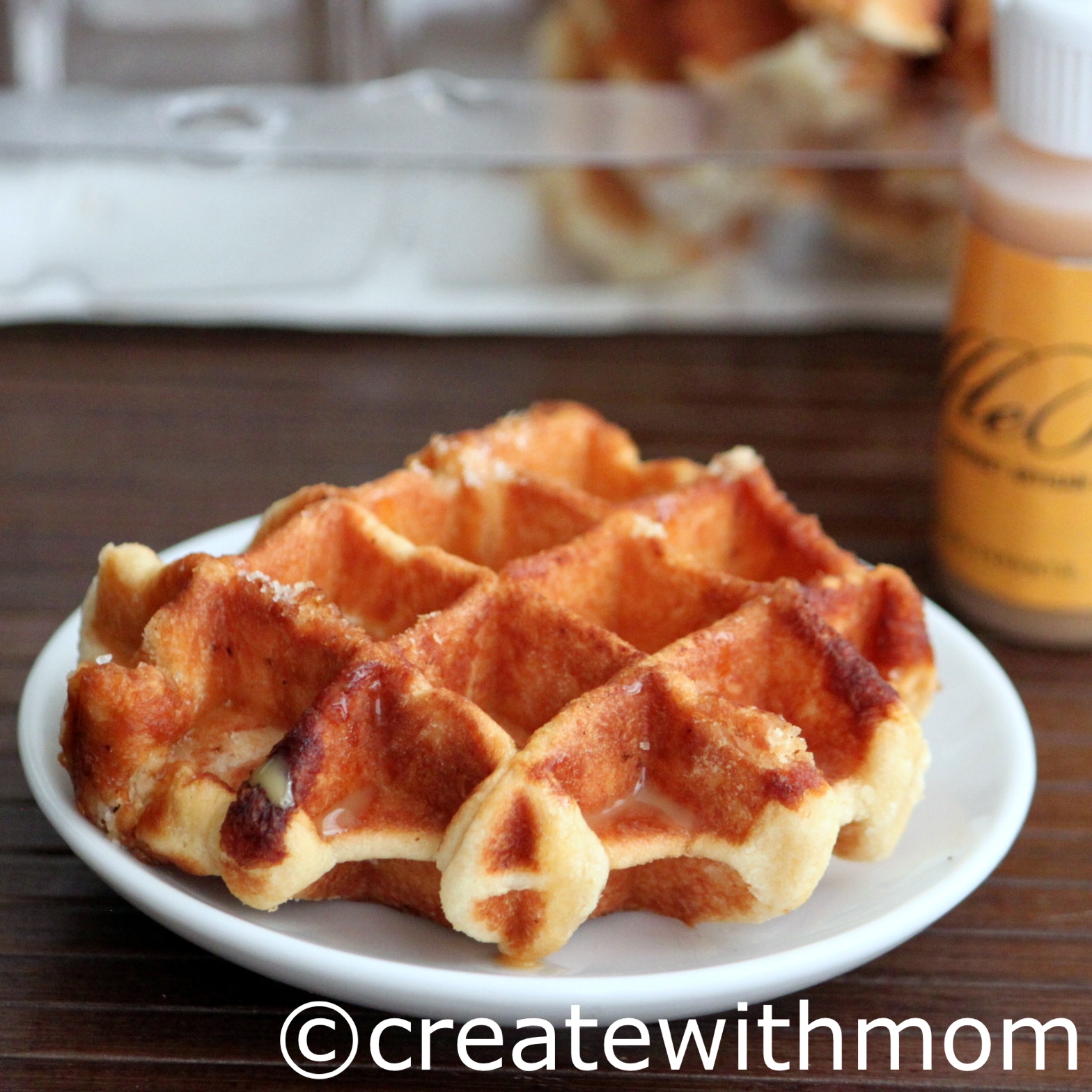 Create With Mom: Waffle bar Gourmet Artisan sugar waffles