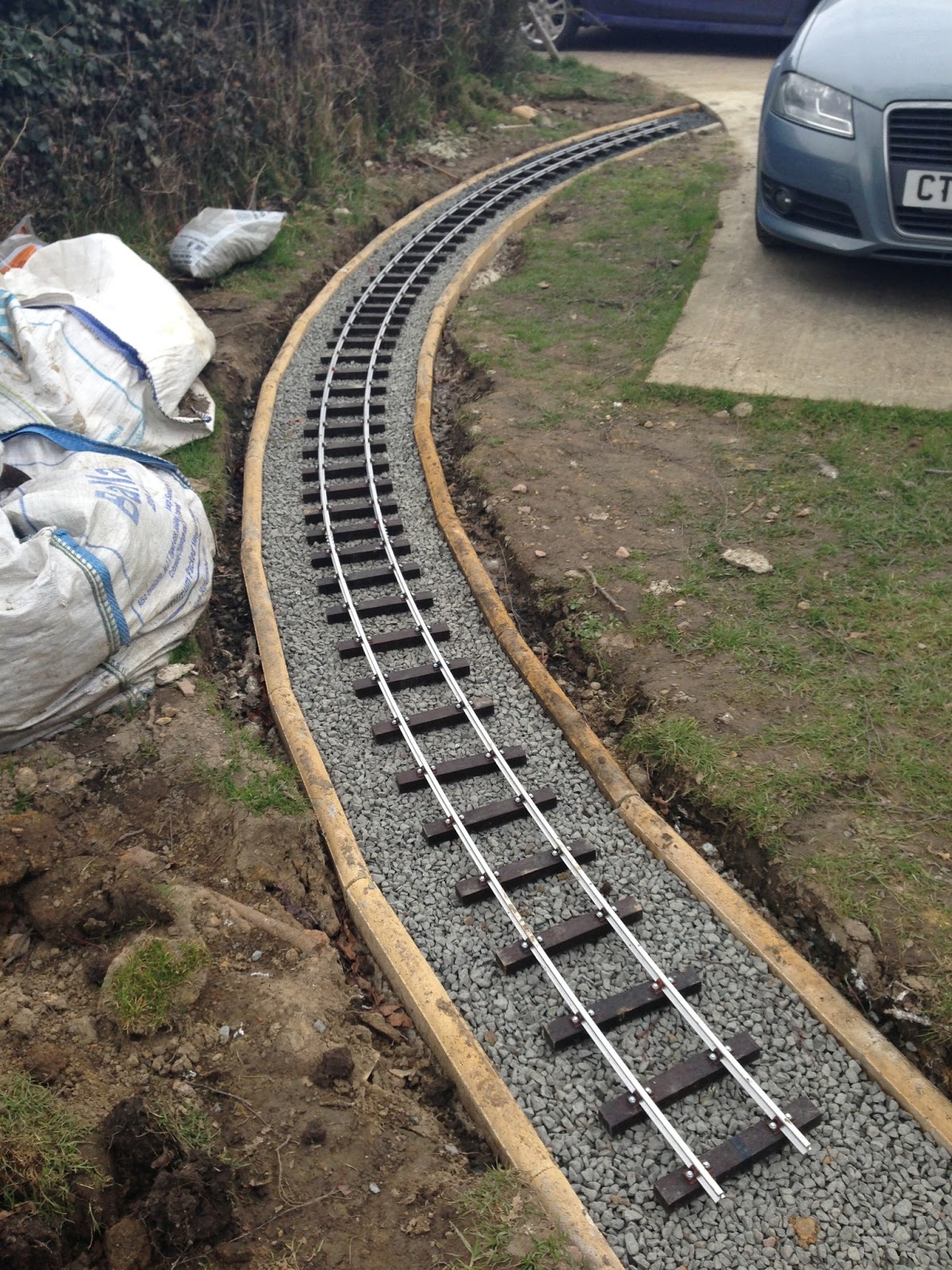 Great Woodchurch Railway: Construction