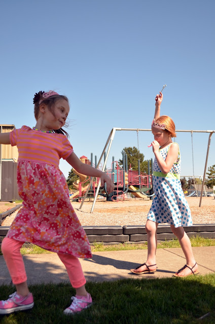 Pleasant Dreams Farm: Secret BFF handshake.