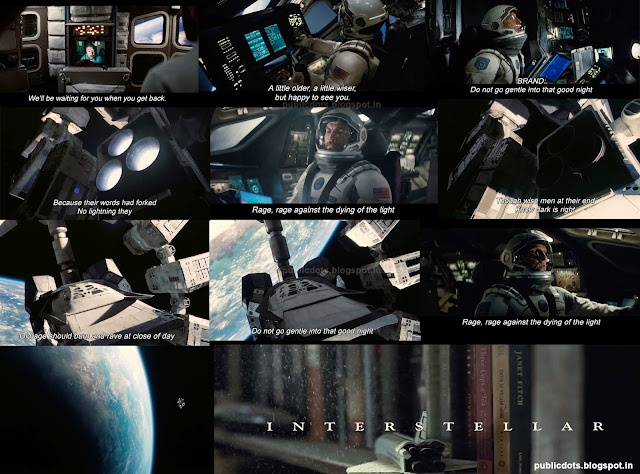 Public Dots : Interstellar : Professor Brand's inspirational words