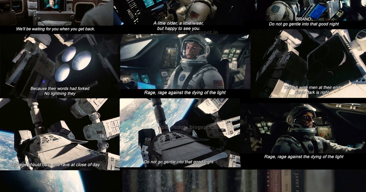 Public Dots : Interstellar : Professor Brand's inspirational words