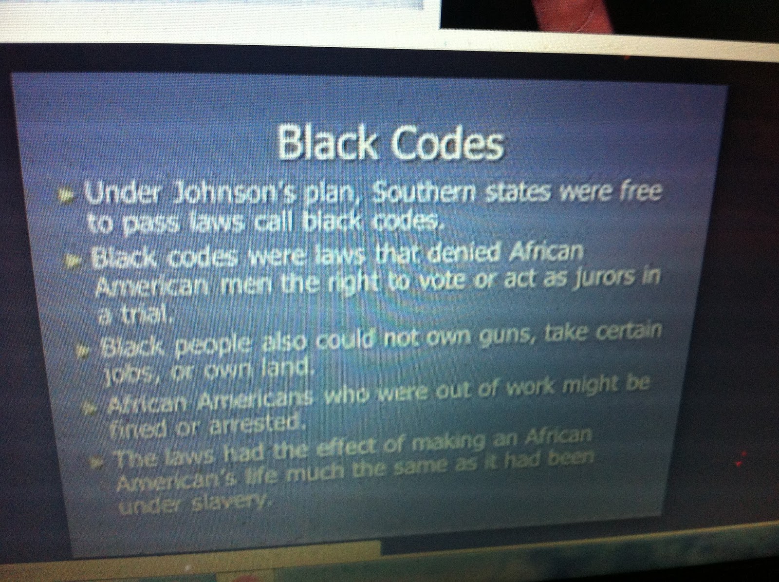 THE BLACK SOCIAL HISTORY:: BLACK SOCIAL HISTORY - BLACK CODES - UNITED ...