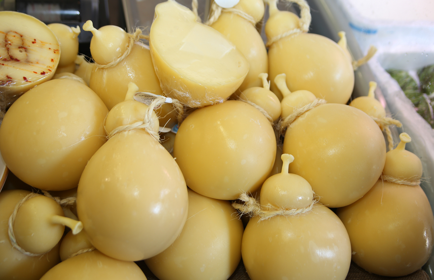 an abundance of Sicilian Cheese .....