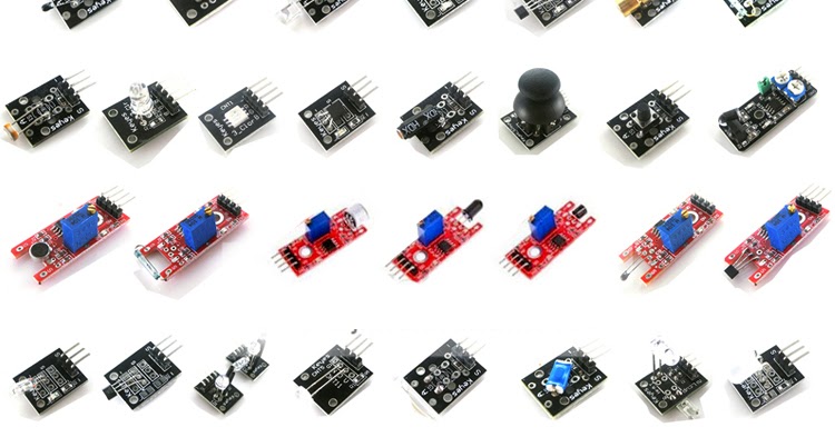 37 in 1 Arduino Sensor Kit - Byte Black