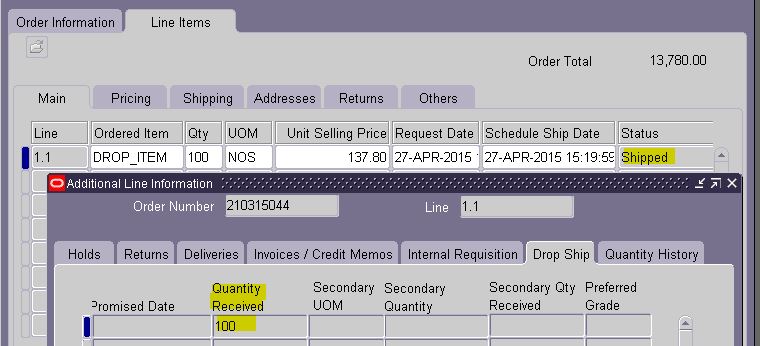 Oracle Scm Functional Guide Oracle R12 Order Management Drop Shipment Order Flow