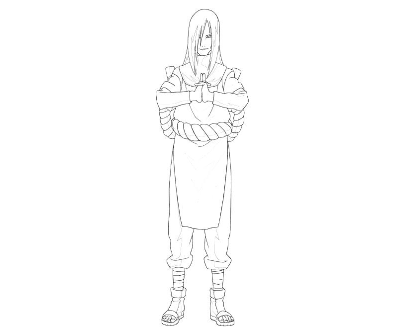 Orochimaru Coloring Page Coloring Pages