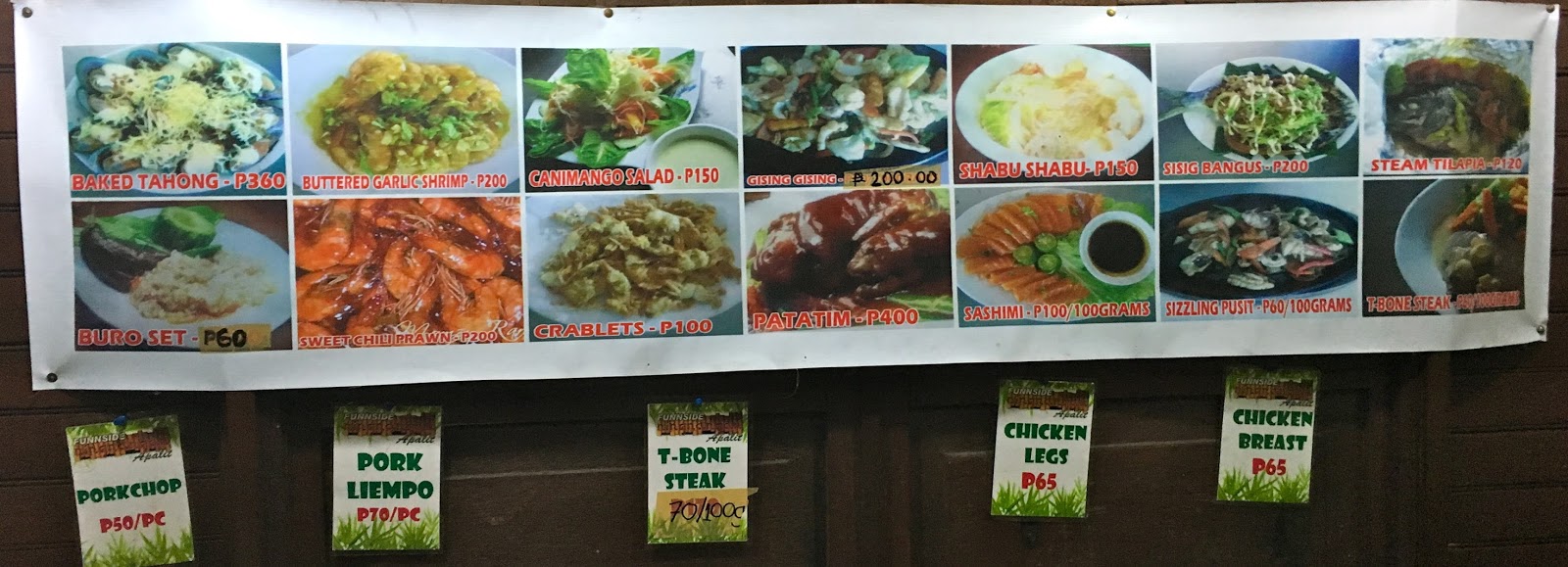 Anything Under The Sun: Funnside Ningnangan Menu with Price