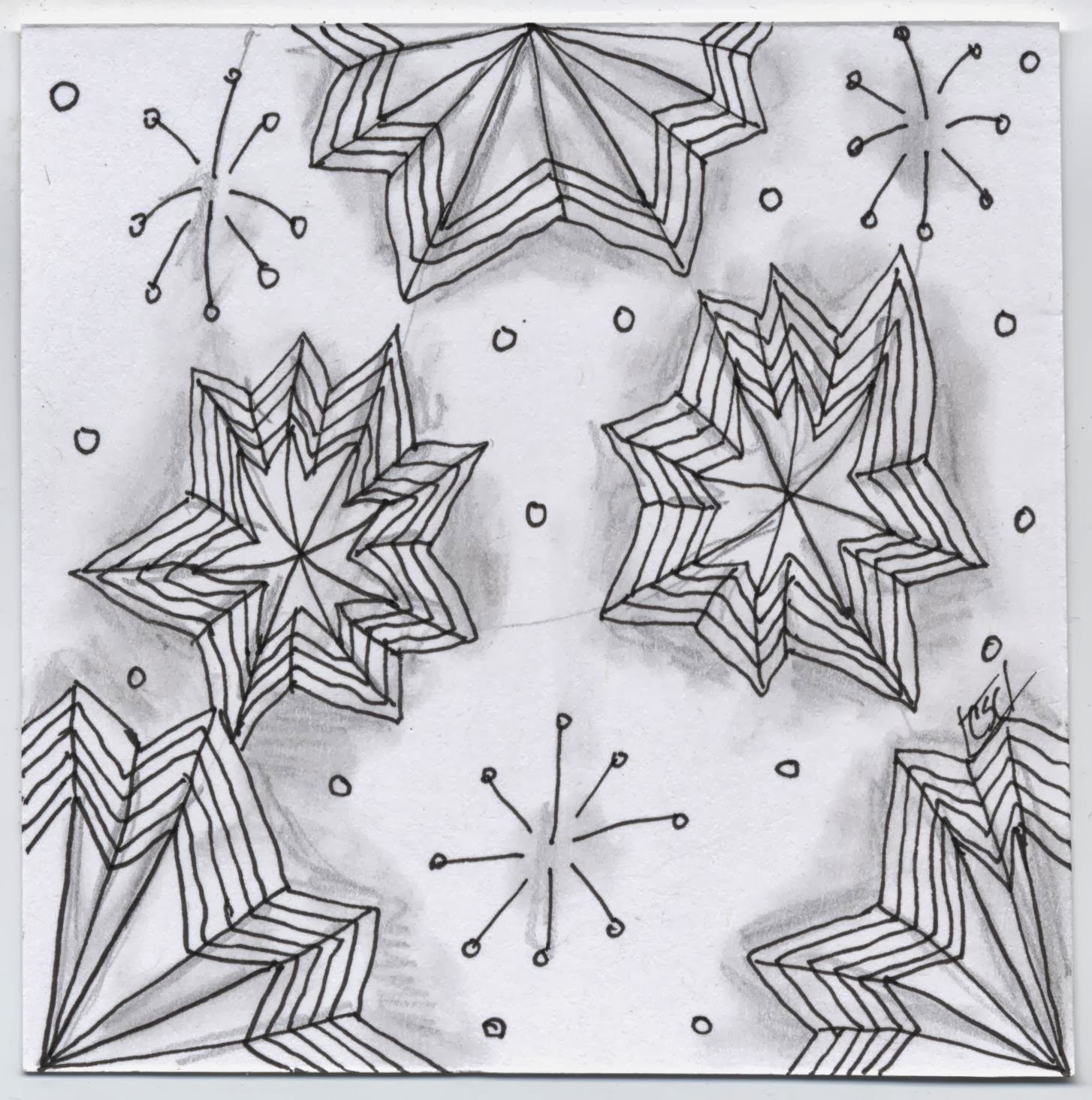 Tickled To Tangle: "It's a String Thing" #20 Tiles