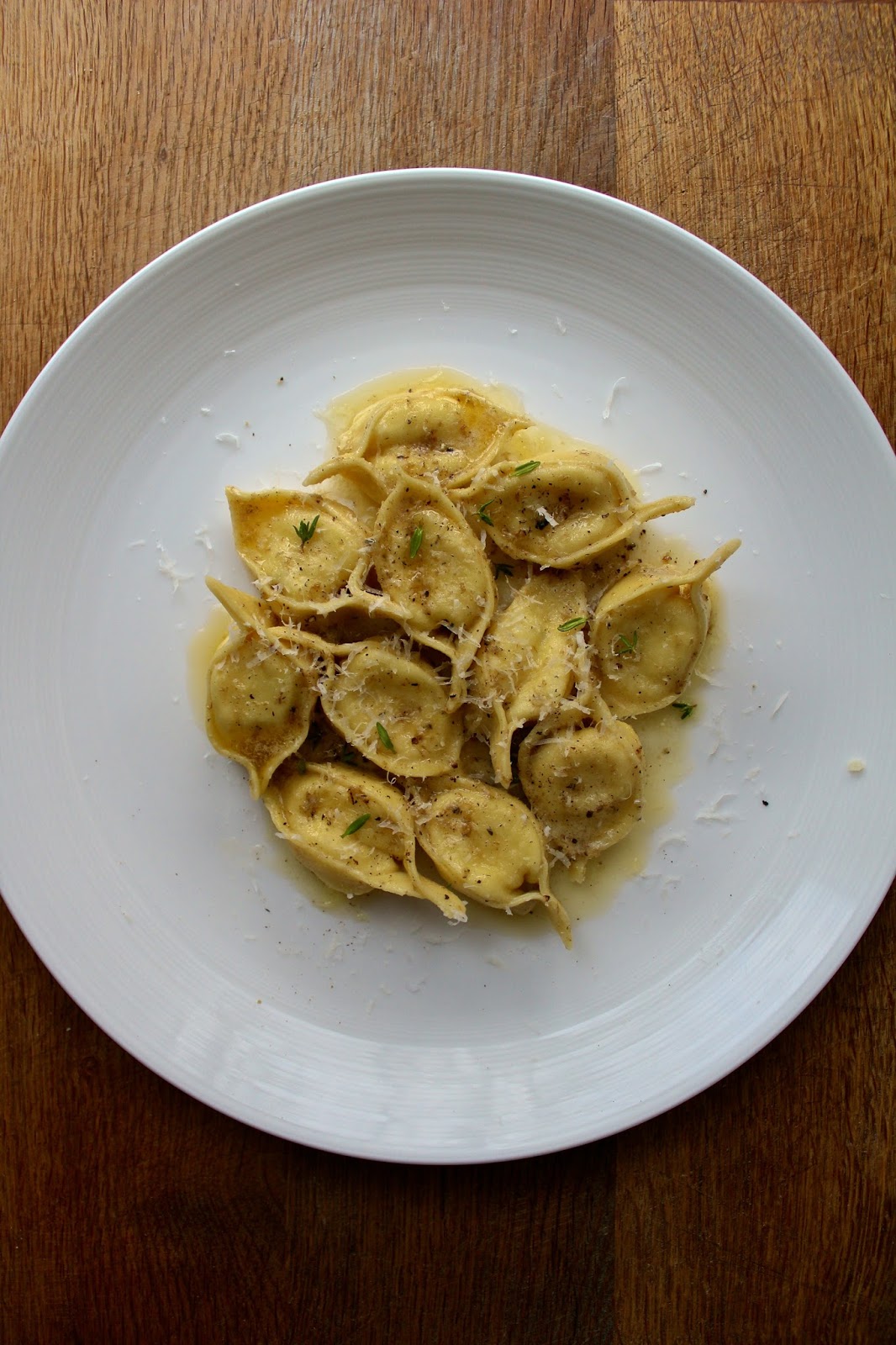 Sam Cooks Food: Cappelletti with potato, thyme, ricotta and truffle butter