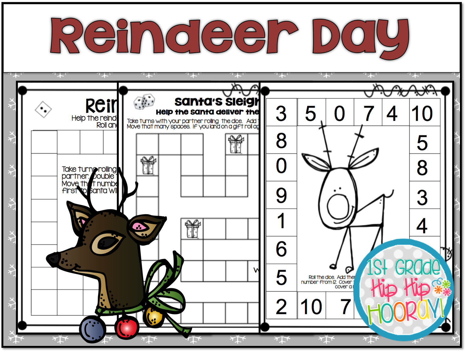 1st Grade Hip Hip Hooray!: Reindeer Day!