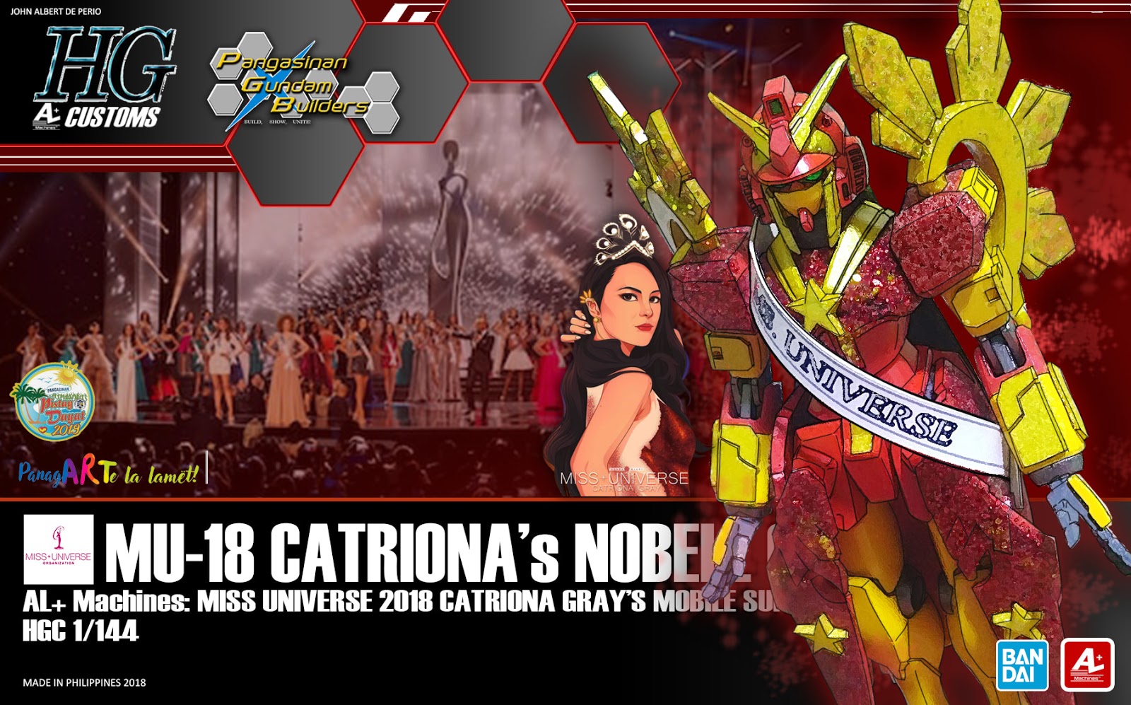 Custom Build: HG 1/144 MU-18 Catriona's Nobell Gundam