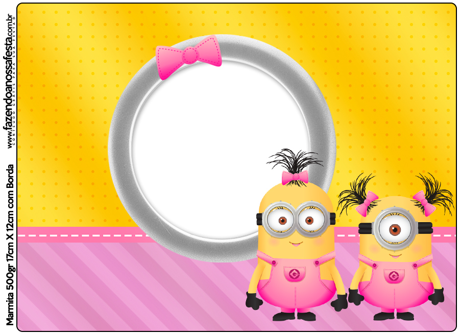 Minion Girls: Free Printable Candy Bar Labels. - Oh My Fiesta! in english