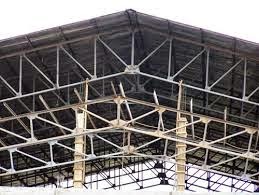 bengkel las Manunggal Jaya: Konstruksi Kuda-kuda Atap Lurus