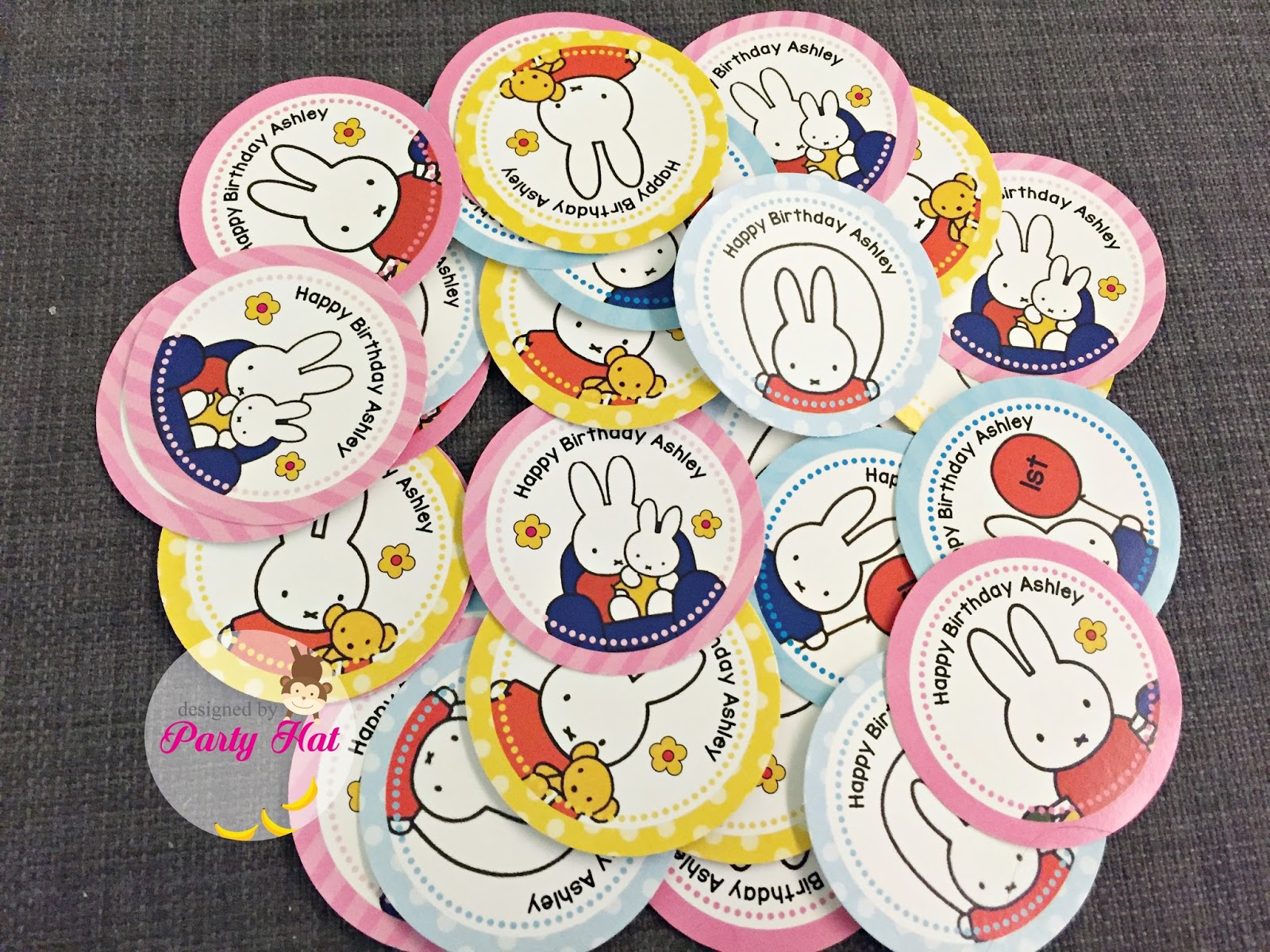 Party Hat: Miffy theme birthday party
