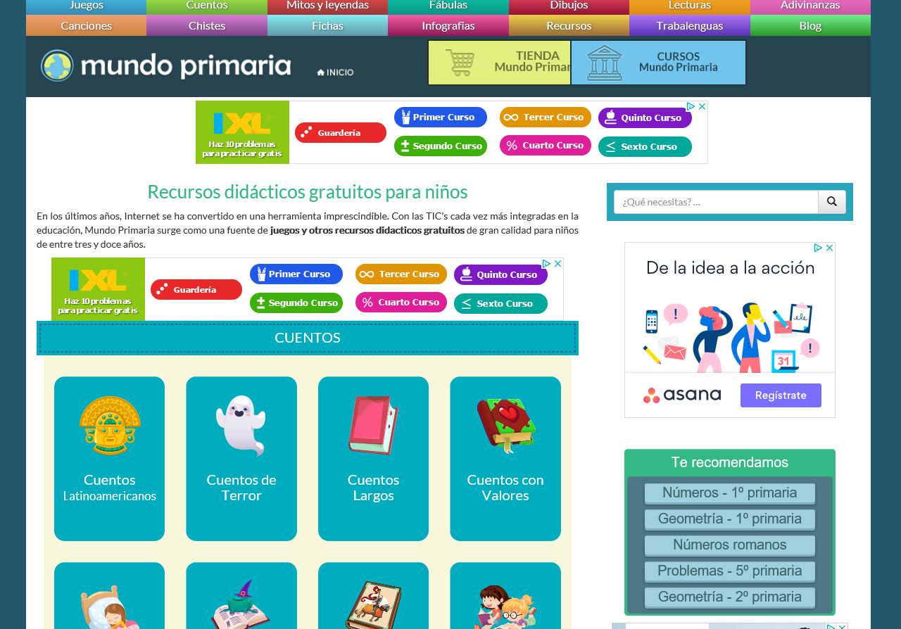 Digitalizando el aprendizaje: Mundo primaria