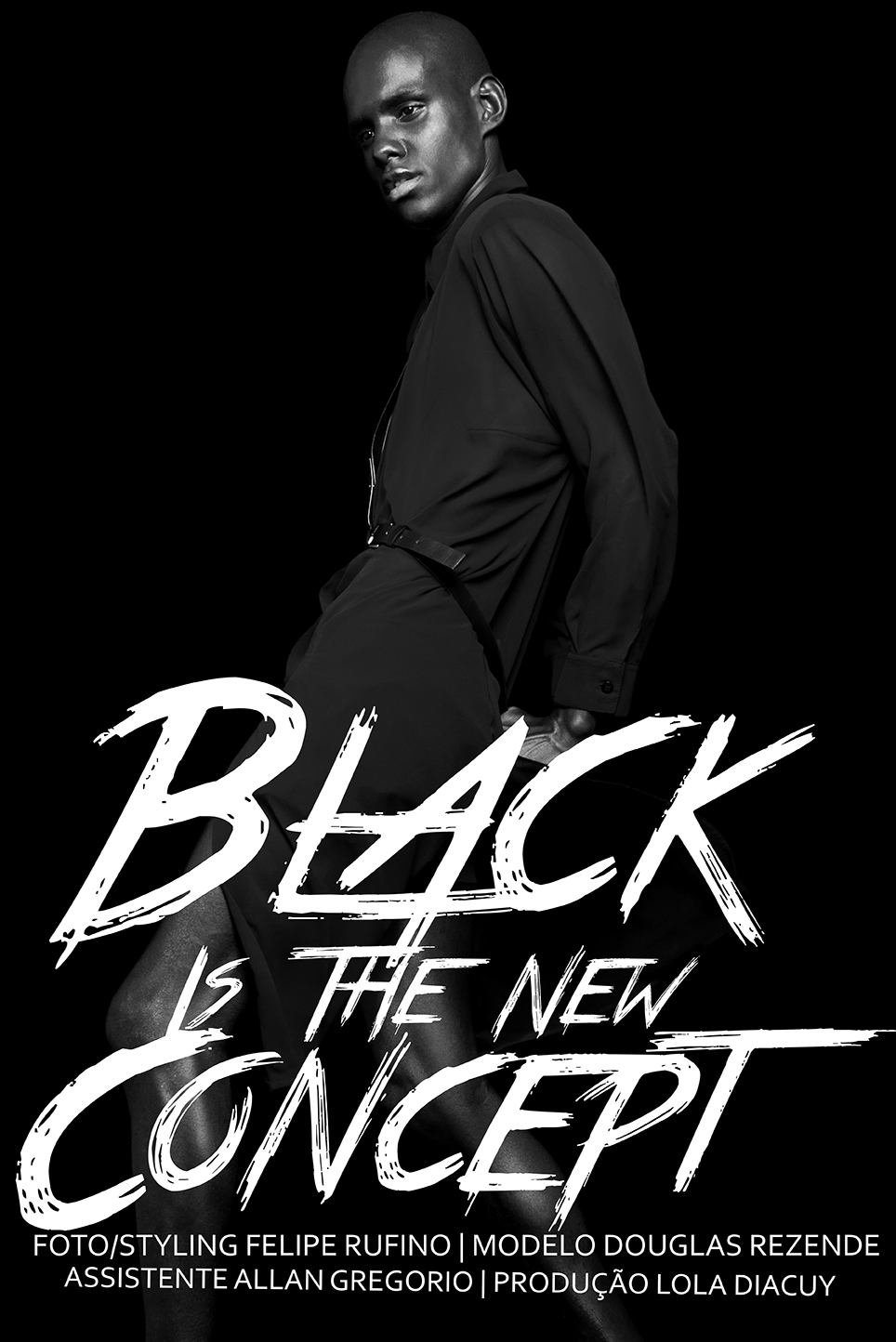 'Black is the New Concept' by Felipe Rufino | Brazil Male Models