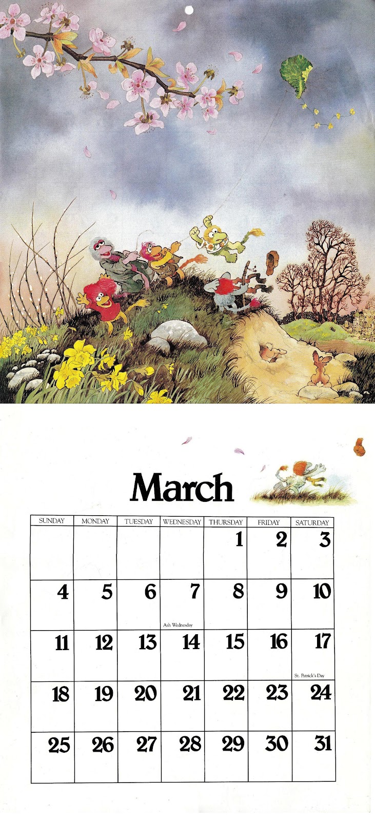 Lance Cardinal Creations: Fraggle Rock Printable Calendar