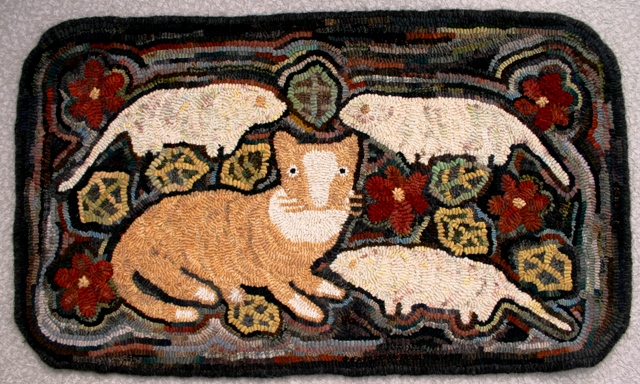 Mouse Droppings: Adaptation of French Canadian Hooked Rug