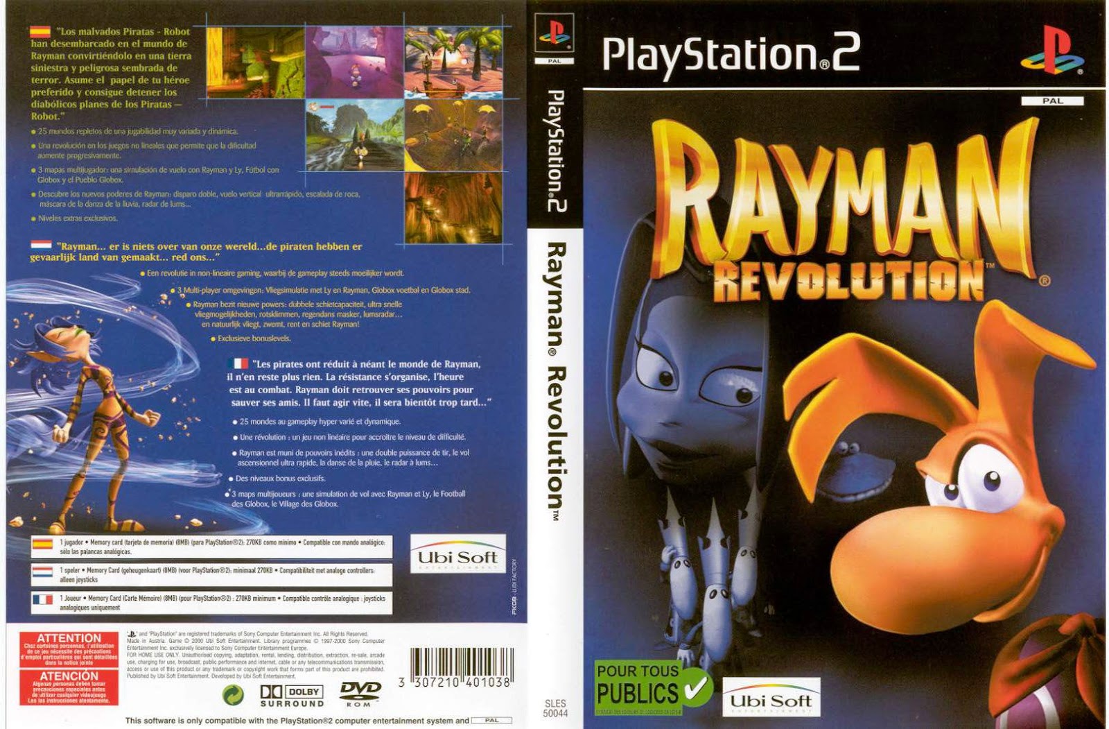 Coleccion Caratulas PS2: Rayman Revolution
