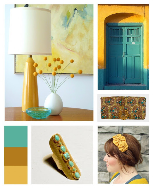 Well-Nested Interiors: tempting TEAL...with a side of marvelous MUSTARD