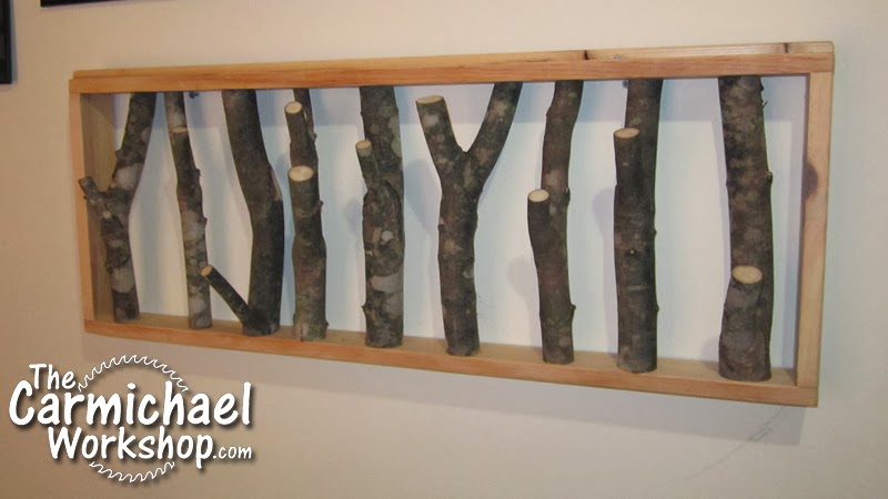 The Carmichael Workshop: Tree Limb Coat Rack