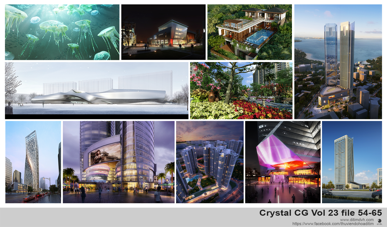 [ 3Dsmax Scene ] Crystal CG Vol.23