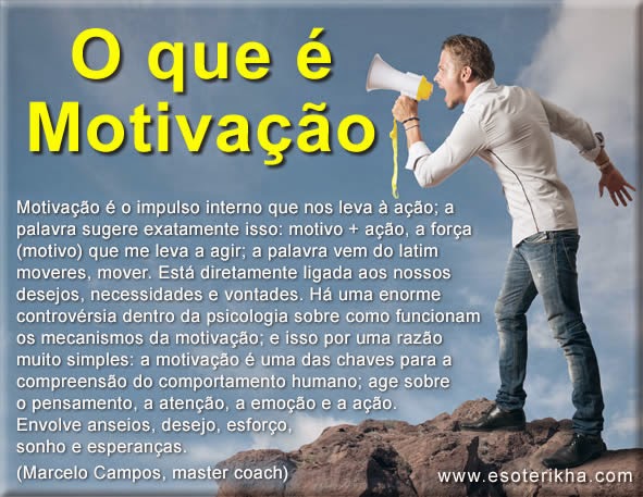 Motivação: Definindo para você o que é a motivação.