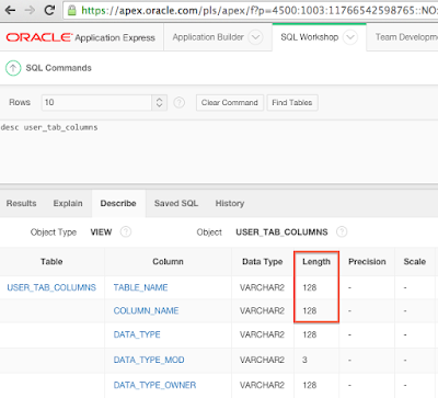 ORA-00001: Unique constraint violated: Longer names coming to Oracle?