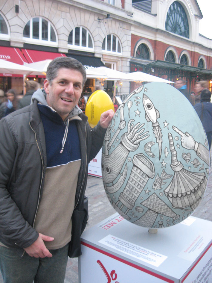 Ilustrador Alexiev Gandman: Huevos de pascua Alexiev en Londres