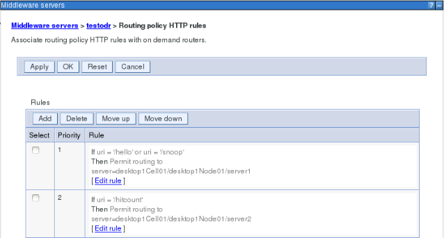 How to configure Intelligent Routing Feature in Websphere Application ...