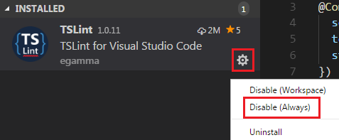 Sql server, .net and c# video tutorial: TSLint in Visual Studio Code