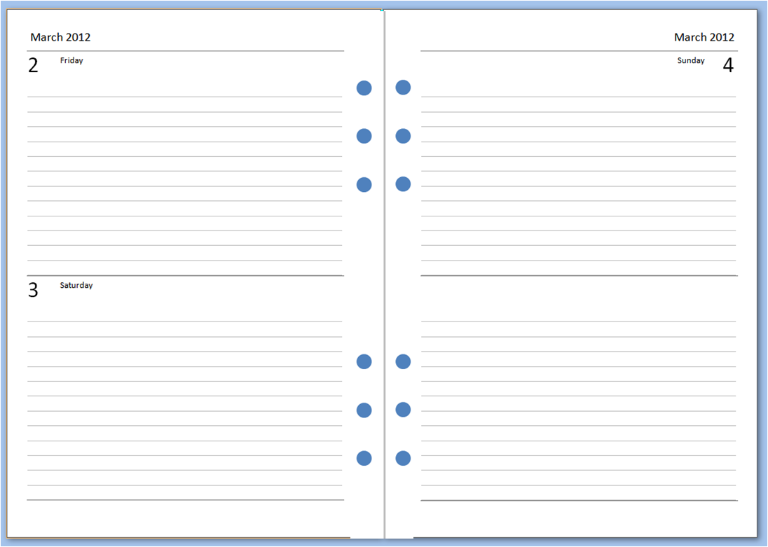 My Life All in One Place: New A5 Filofax diary layouts