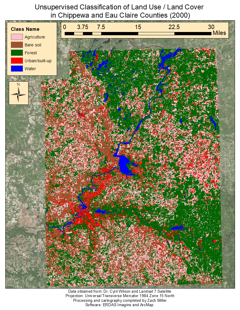 GEOG 438: Advanced Remote Sensing: Lab 3: Unsupervised Classification