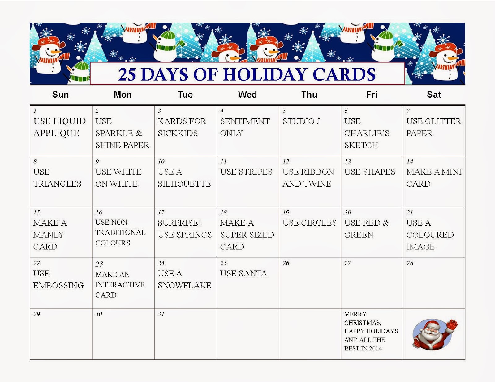 Sheri Says Just Scrap It: 25 DAYS OF {CTMH} HOLIDAY CARDS: Day 1 ...