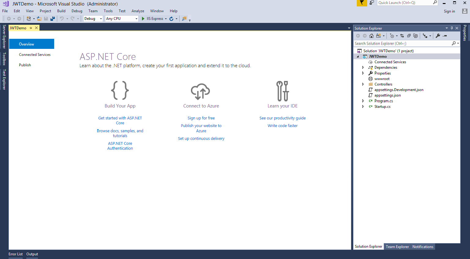 JWTs in ASP.NET Core 2.0