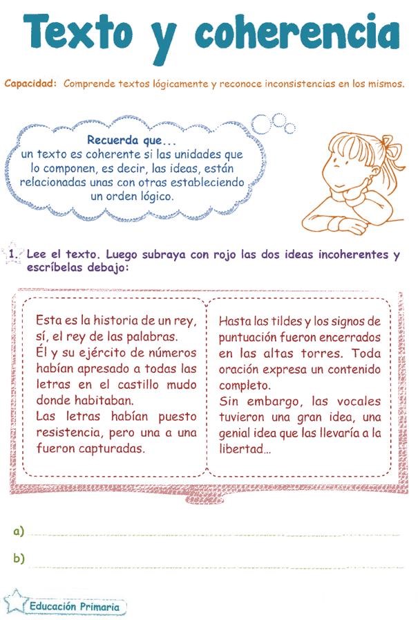 Quinto 2015: Identificar ideas incoherentes