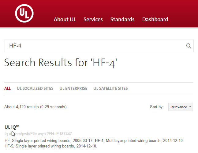 PCB Designer: PCB Fabricator - Search UL IQ Database
