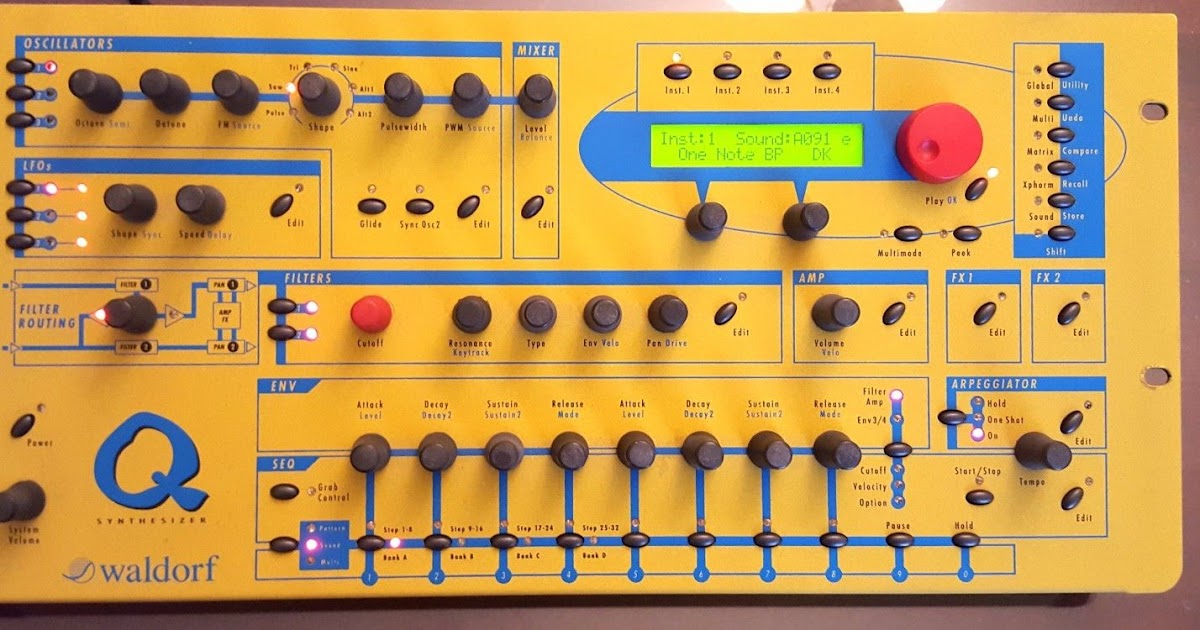 MATRIXSYNTH: Yellow Waldorf Q Rack