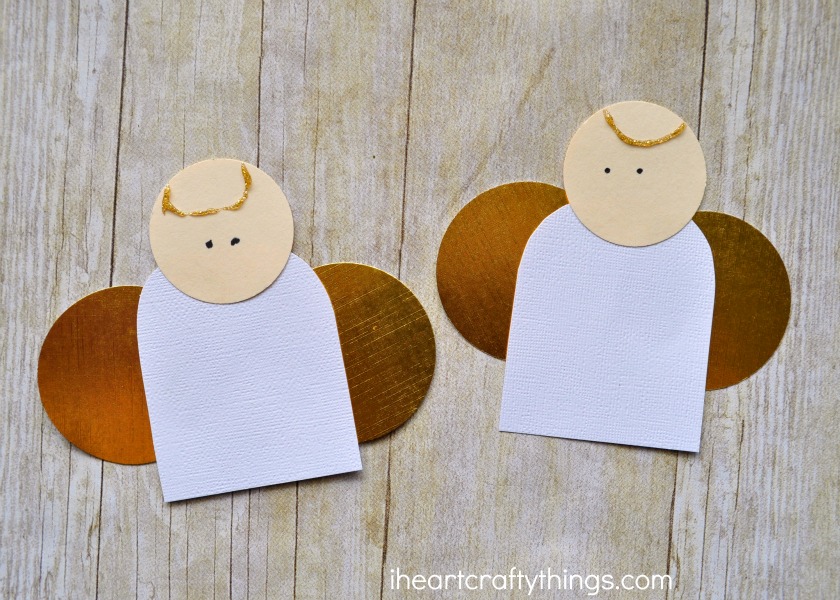 Simple Paper Angel Craft For Kids - I Heart Crafty Things
