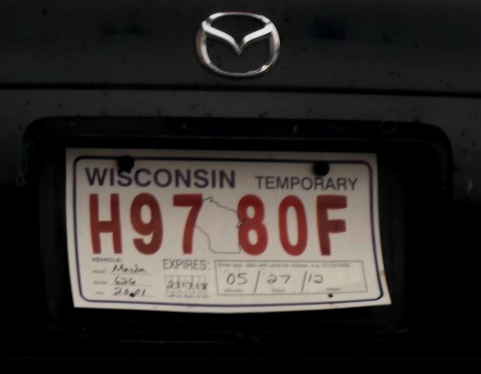 Hello From Wisconsin: Temp Tag