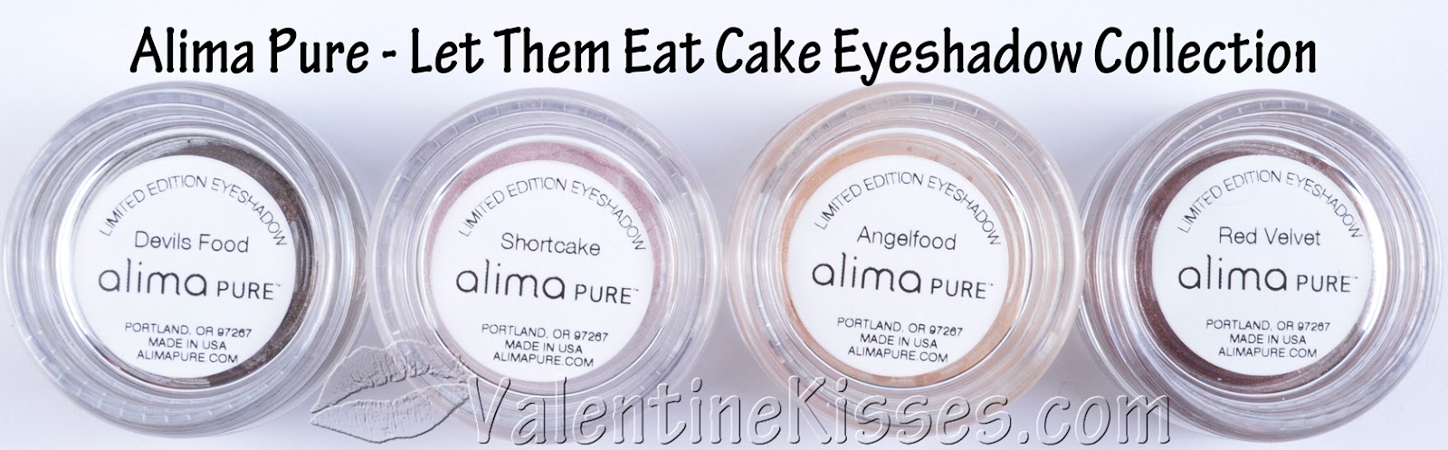 Valentine Kisses: Alima Pure - Let Them Eat Cake Shadow Set - swatches ...