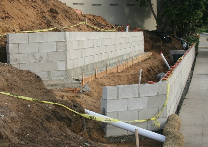 The 2 Minute Gardener: Photo - CMU Wall with Brick Facade Under ...
