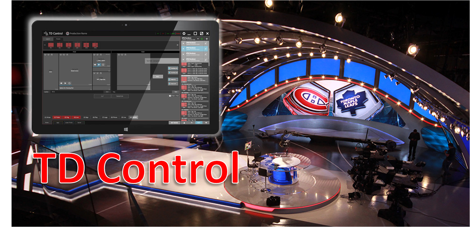 Avid TDControl, life on the studio floor