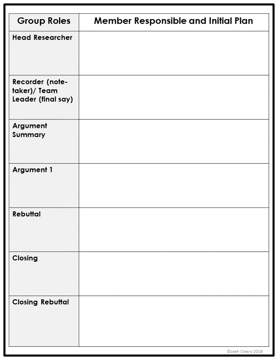 Structured Debate in The Classroom - Leah Cleary