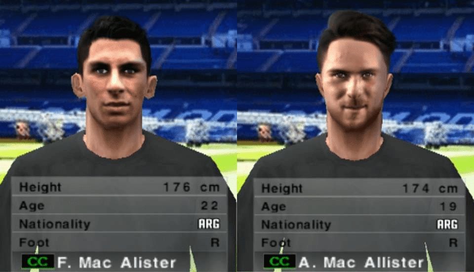 PES 6 Faces Francis & Alexis Mac Allister - PES PTCH
