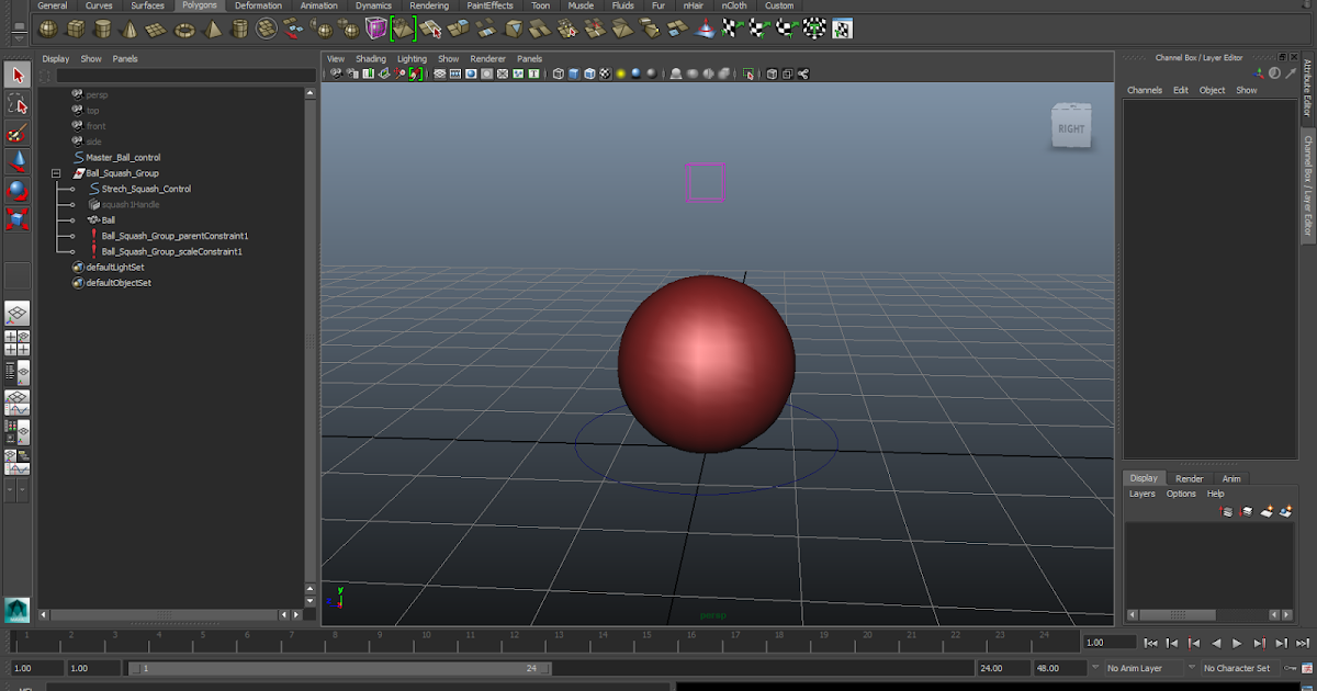 Animation : #29 Bouncing Ball Rig ( 3D MAYA )