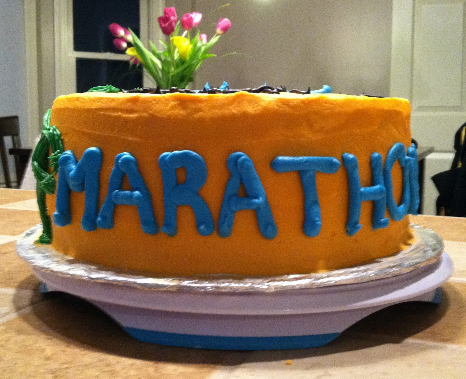Fun with Cake Bakery: Marathon bday cake