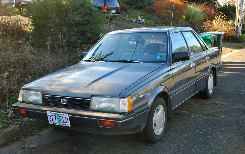 OLD PARKED CARS.: 1986 Subaru GL-10 Turbo.