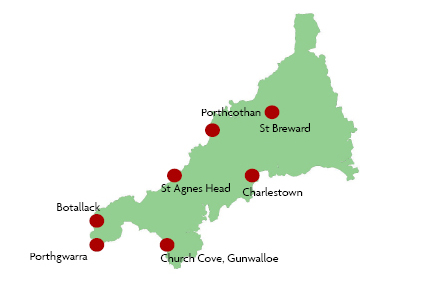 Magazine Compilation: Map: Poldark 2015 filming locations around Cornwall