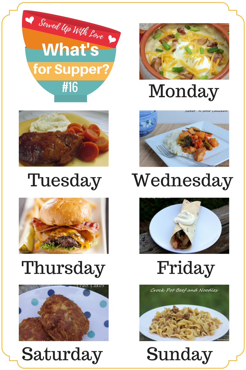 Crock Pot Beef and Noodles at What's for Supper Sunday #16 | Served Up ...